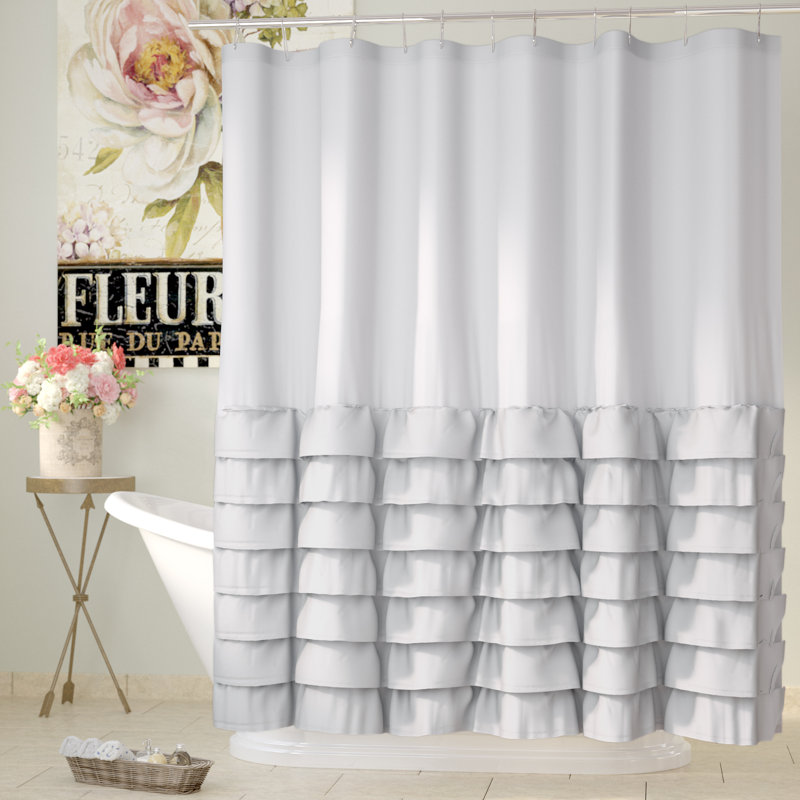 Ophelia And Co Monroy Solid Color Single Shower Curtain And Reviews Wayfair